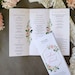 Trifold Wedding Program Template, Wedding Ceremony Program, Backyard ...