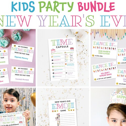 New Years Games Printable New Year's Eve Game Bundle New - Etsy