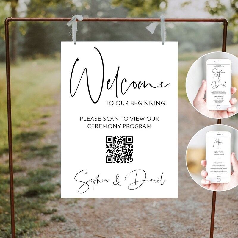 Wedding Program Sign - Etsy