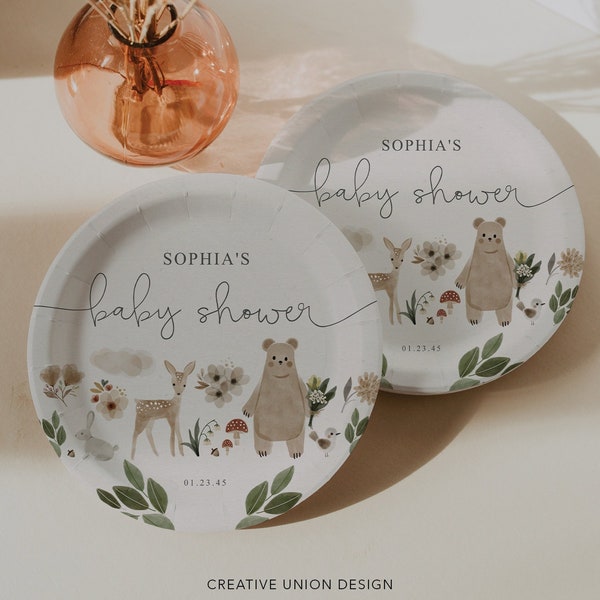 Paper Plates for Baby Shower - Etsy
