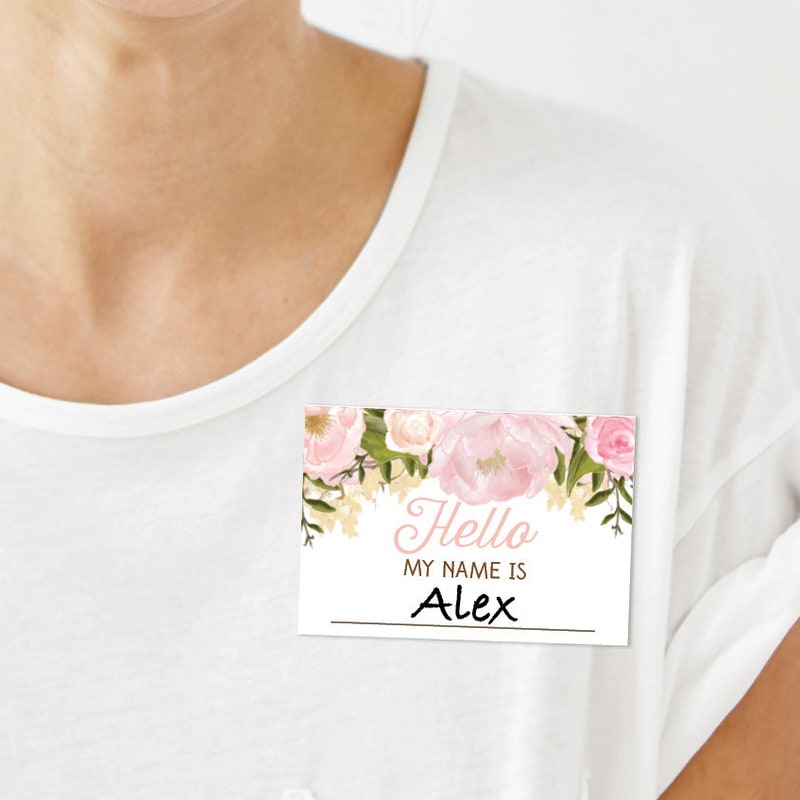 Name Tag Stickers - Etsy