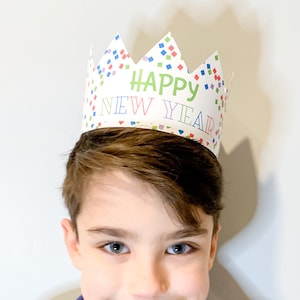 Printable New Years Eve Crowns, New Year's Eve Hat, Kids Crafts, Party ...