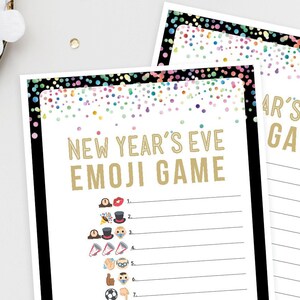 Emoji New Years Eve Game, New Year's Eve Wedding, Family New Years Eve ...