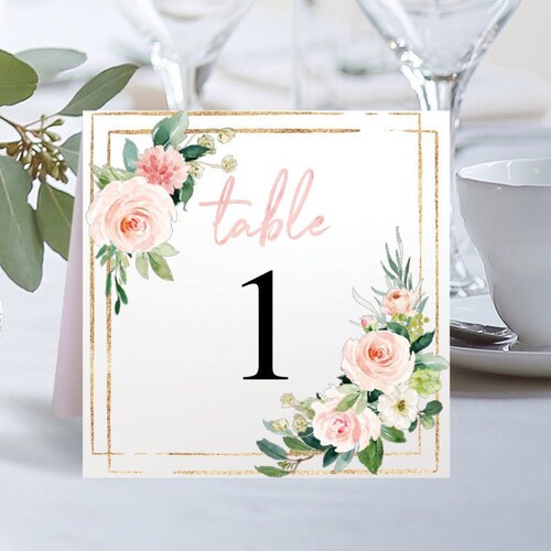 Table Numbers Wedding Shabby Chic - Etsy
