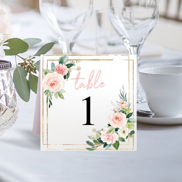 Table Number Tent - Etsy
