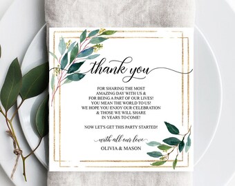 Wedding Plate Thank You - Etsy