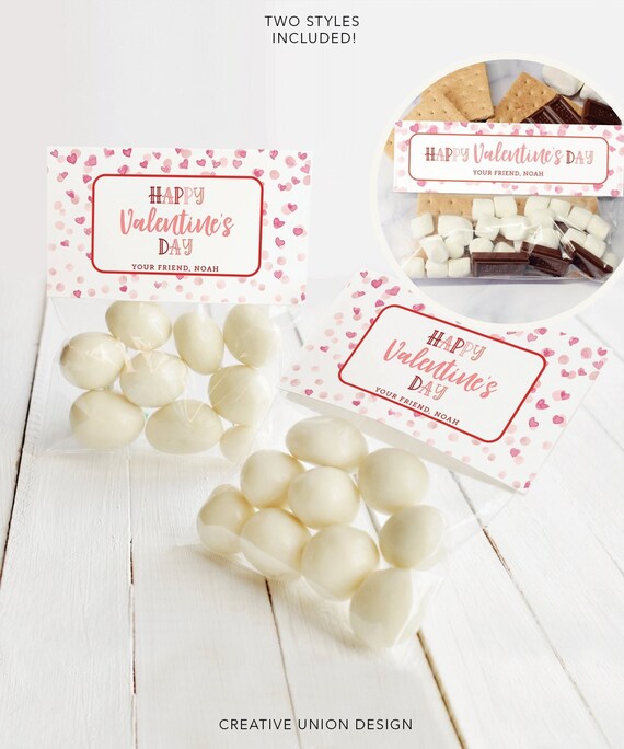 Editable Valentine's Day Treat Bag Topper, Valentine Cards For Kids ...