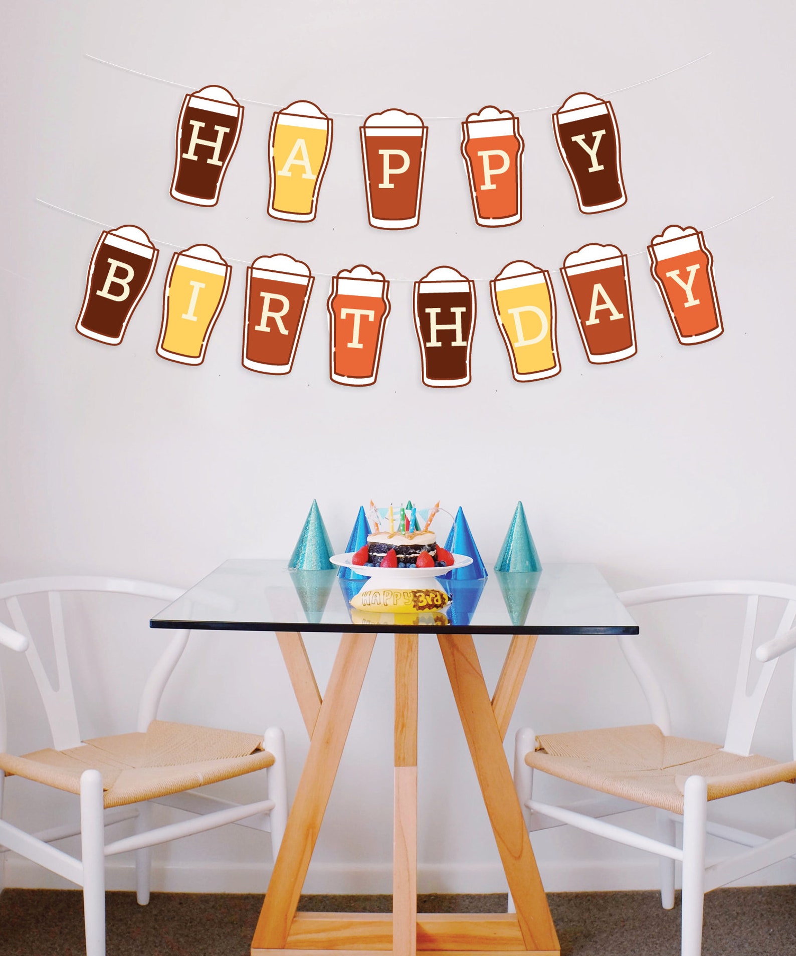 Editable Cheers to Beers any Age Beer Banner Beer Birthday - Etsy