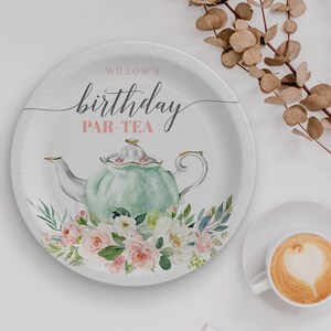 Personalized Paper Plates Template, Birthday Party Decor, Birthday Par ...