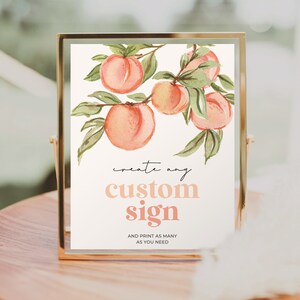 Editable Custom Sign Template, Custom Baby Shower Sign, Favors, Gifts ...