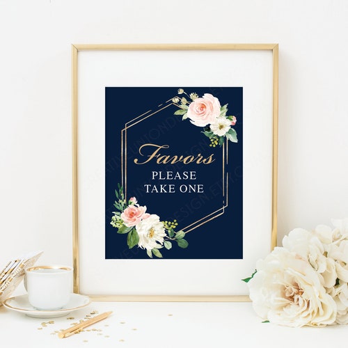 Favors Sign Please Take One 8x10 Printable Favors Sign - Etsy