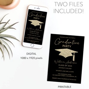 Class of 2023 Graduation Party Invitation Template, Grad Party Invite ...