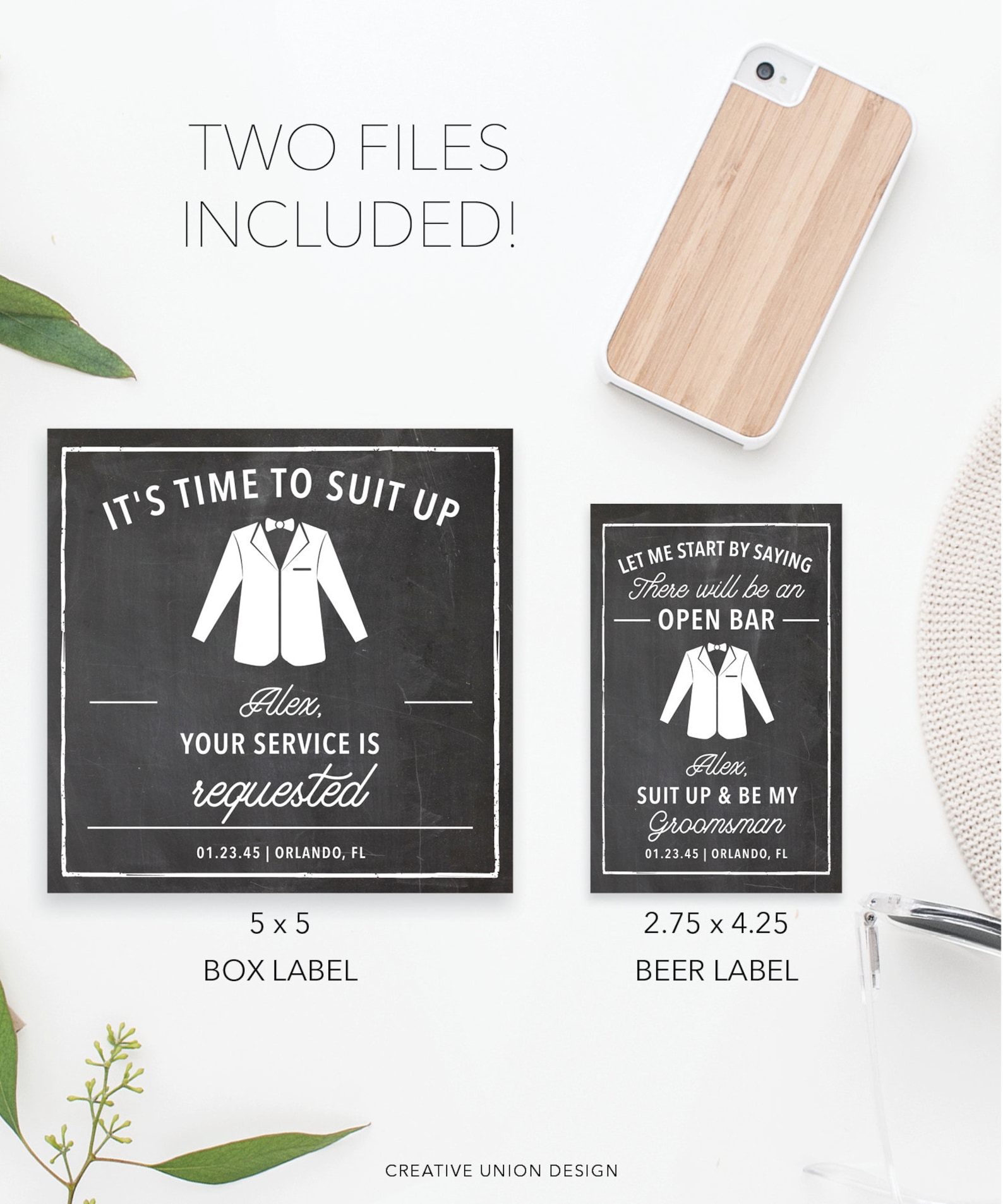 Groomsmen Proposal Beer Labels, Suit Up, Editable Personalized ...