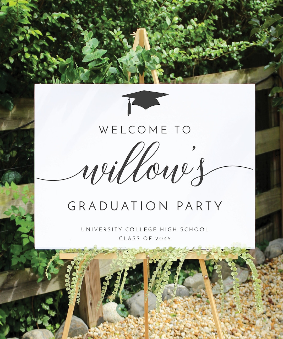 Editable Graduation Party Welcome Sign Template, Graduation Welcome ...