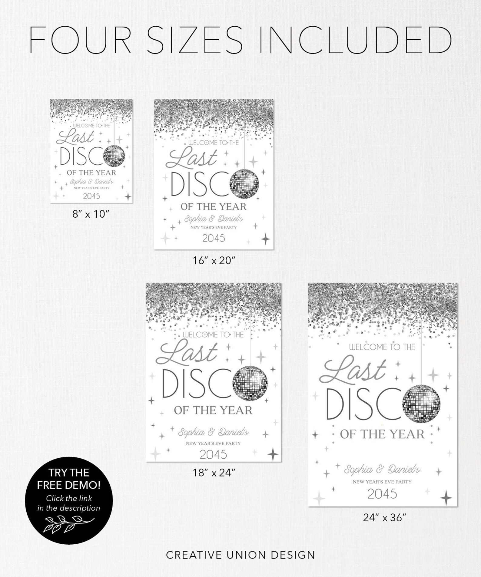 Editable New Year's Eve Welcome Sign Template, Welcome to the Last ...