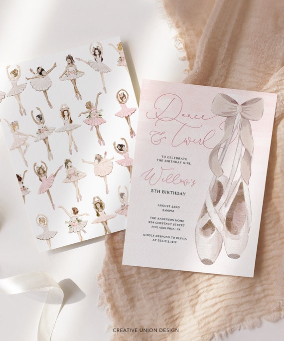 Tarjeta De Invitación Para Bailar