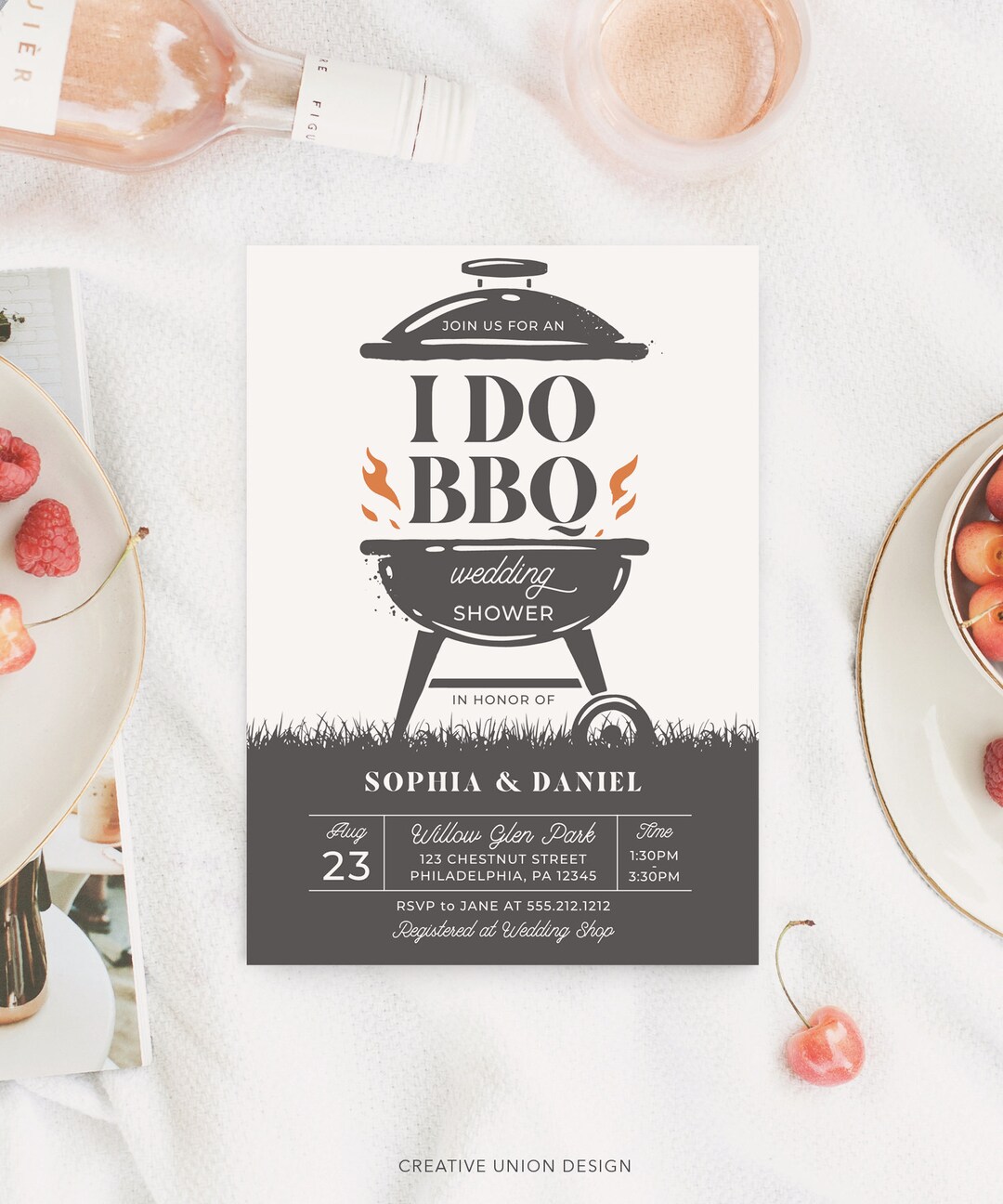 I Do BBQ Wedding Shower Invite Template, Couples Shower Invitation ...