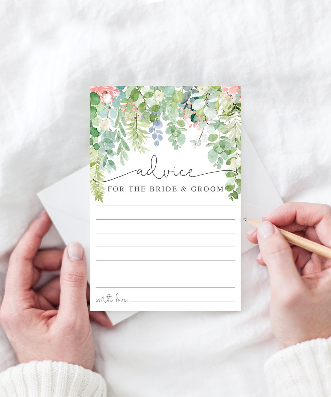 Advice for the Bride and Groom Wedding Guest Book Couples Shower Bridal ...