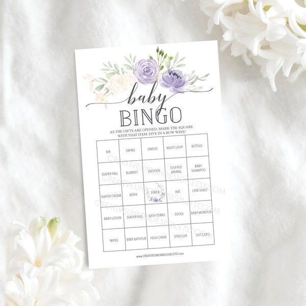 Baby Shower Bingo - Etsy