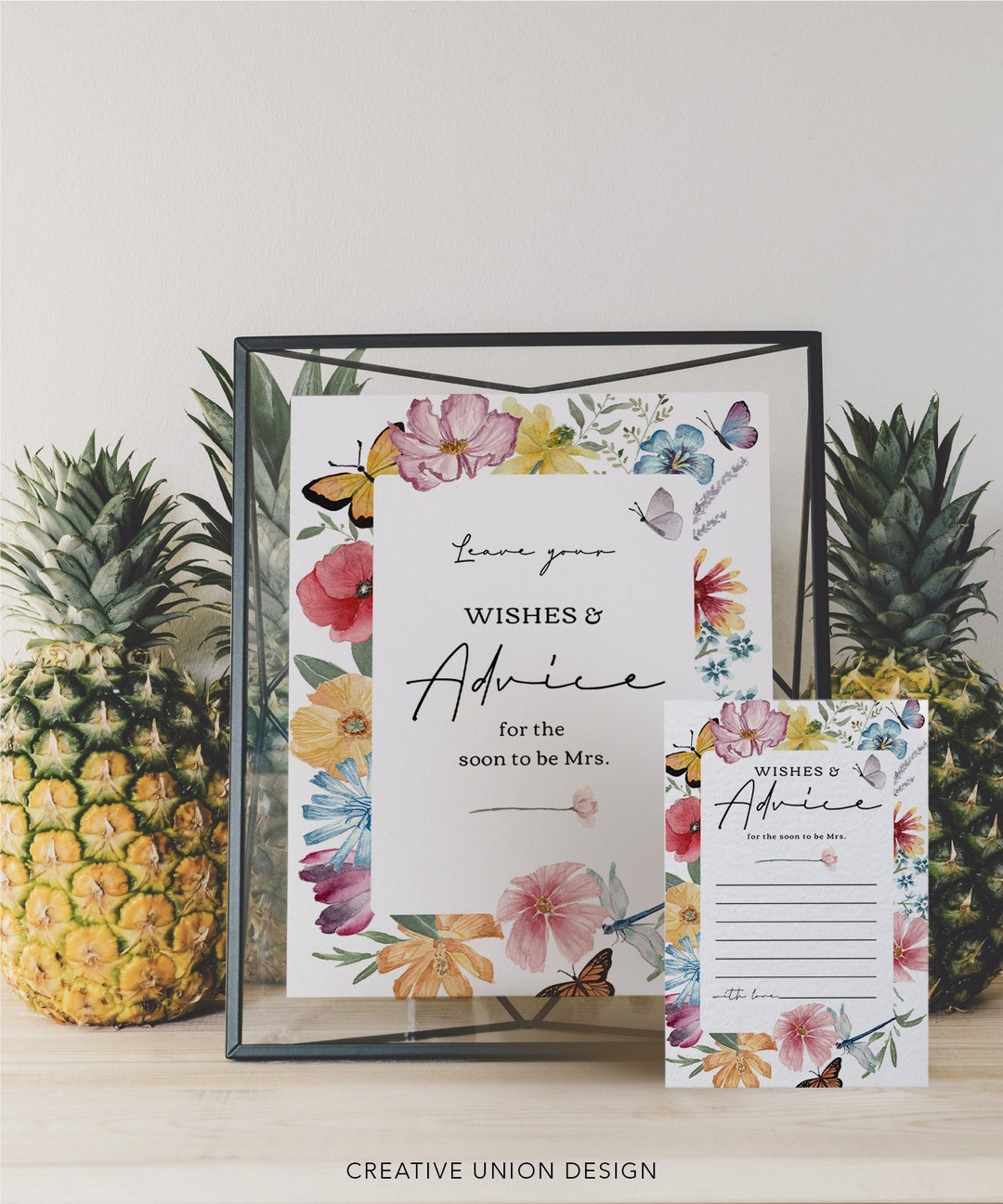 Advice and Wishes for the Bride Template, Advice for the Soon to Be Mrs ...