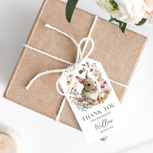 Somebunny Favor Tag, Editable Thank You Tag Template, Favor Tag, Gender ...