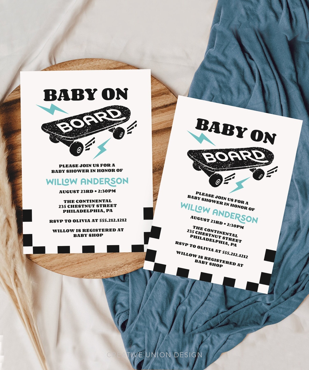 Baby on Board Baby Shower Invite Template Boy Baby Shower Invitation ...