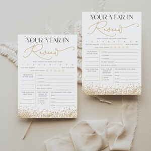 New Years Eve Year in Review Game Template, Printable Games, Kids NYE ...