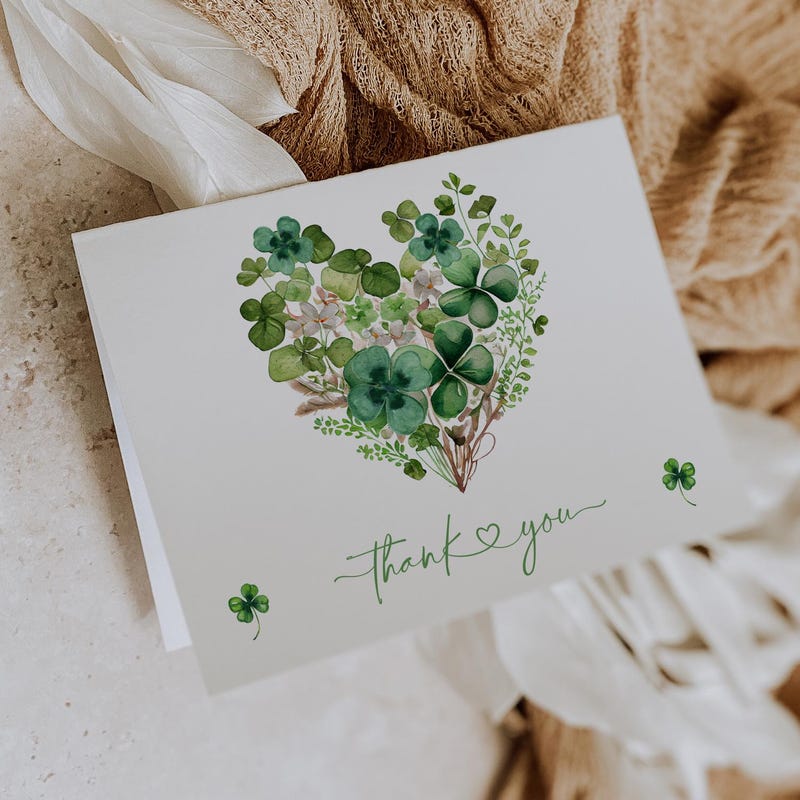 Shamrock Thank You - Etsy