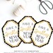 New Years Eve Sparkler Tags New Year's Eve Decorations Printable ...