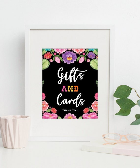 Fiesta Gifts and Cards Table Sign File - 8x10 Printable File - Gift ...