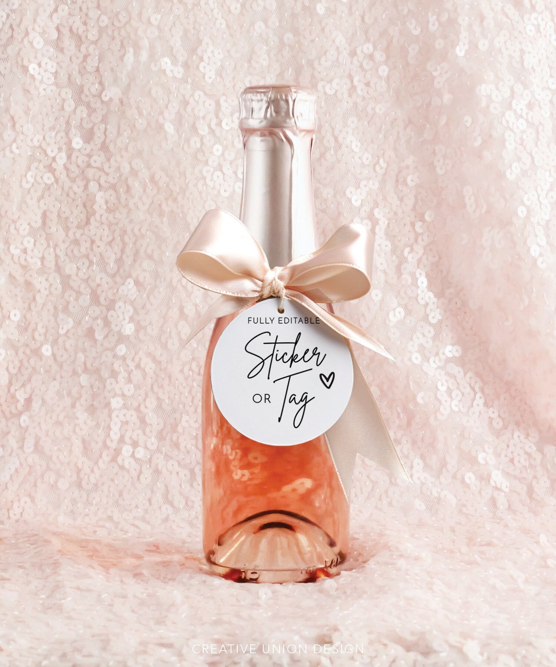 Editable Champagne Tags Template, Favor Tags, Favor Stickers, Favors ...