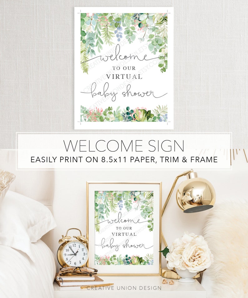 How To Host A Virtual Baby Shower Package Virtual Baby | Etsy