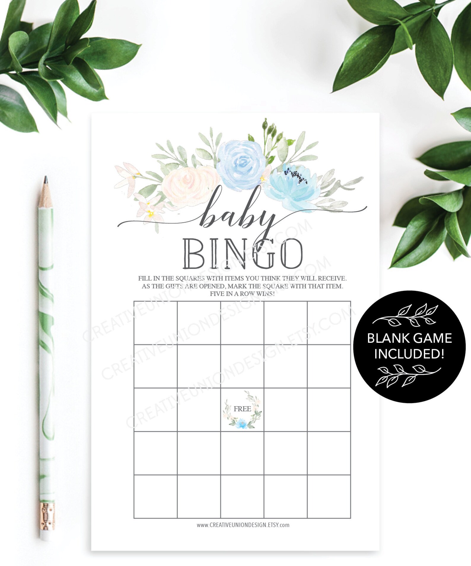 Baby Shower Bingo 60 Unique Game Sheets Baby Shower Games - Etsy