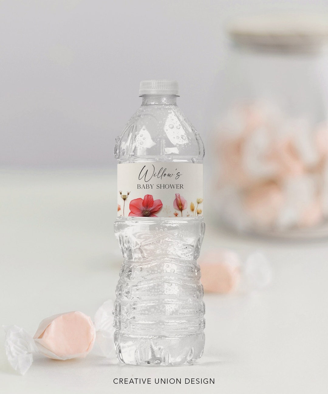 Editable 1st Birthday Water Bottle Bands, Birthday Party Water Bottle ...