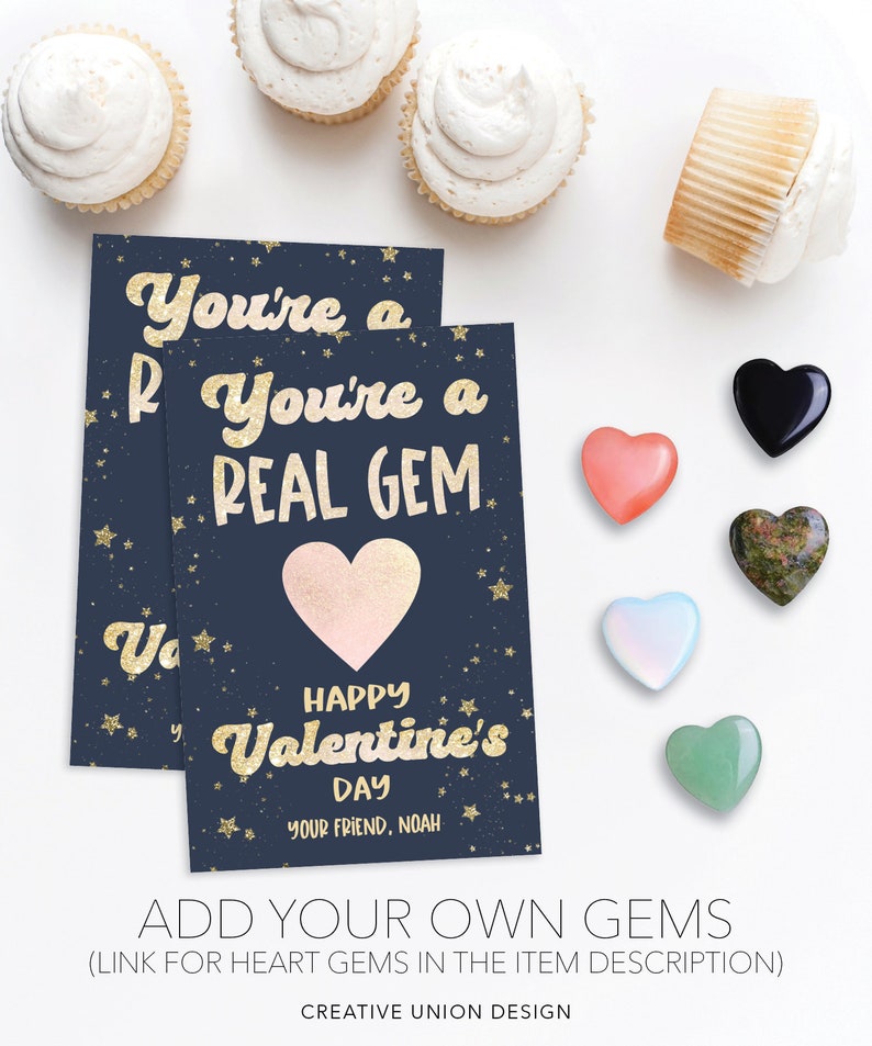 Valentines Day Cards for Kids, Gem Printable Valentine's Day Cards ...
