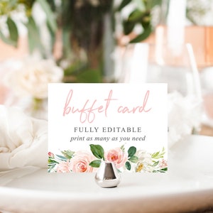 Buffet Food Signs, Printable Food Labels, Tented Cards, Food Stations ...