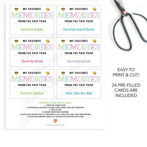 New Years Eve Party Games, Best Memories of 2023, Kids Printable New ...