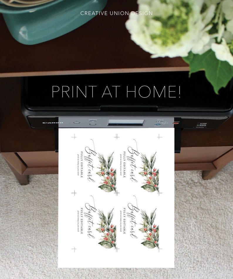 Buffet Food Signs Template, Food Labels, Tented Cards, Food Stations ...