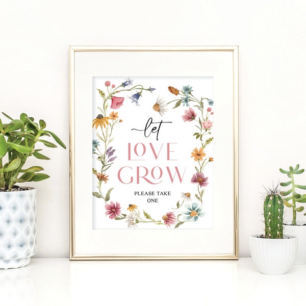 Let Love Grow Sign - Etsy