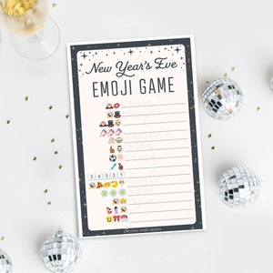 New Years Eve Game - Emoji Game - New Year's Eve Wedding - Family New ...