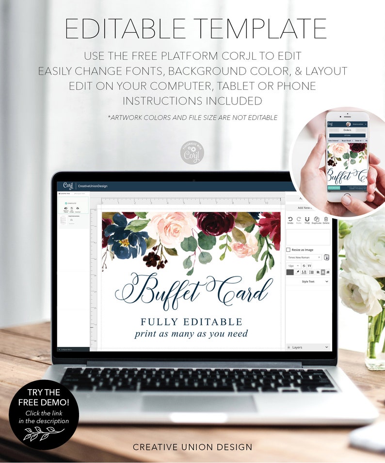 Buffet Food Signs Template Food Labels Tented Cards Food - Etsy