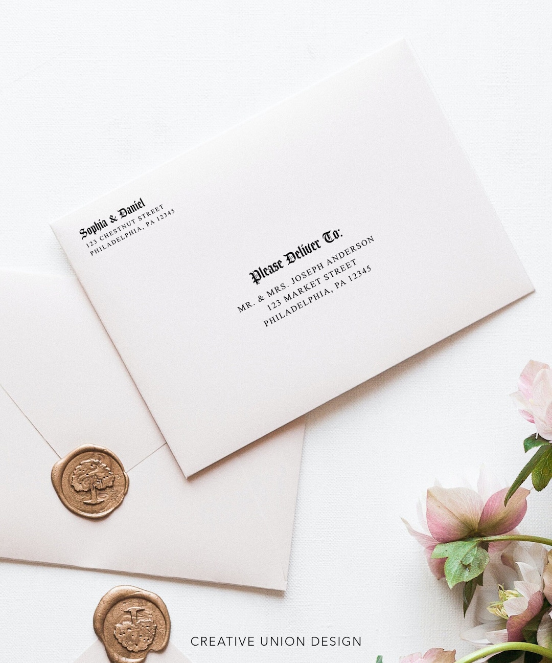 Envelope Template, Printable Address Envelope, Instant Download ...