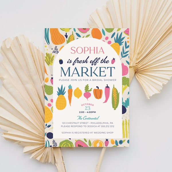 Farmer's Market Bridal Shower Invitation - Etsy