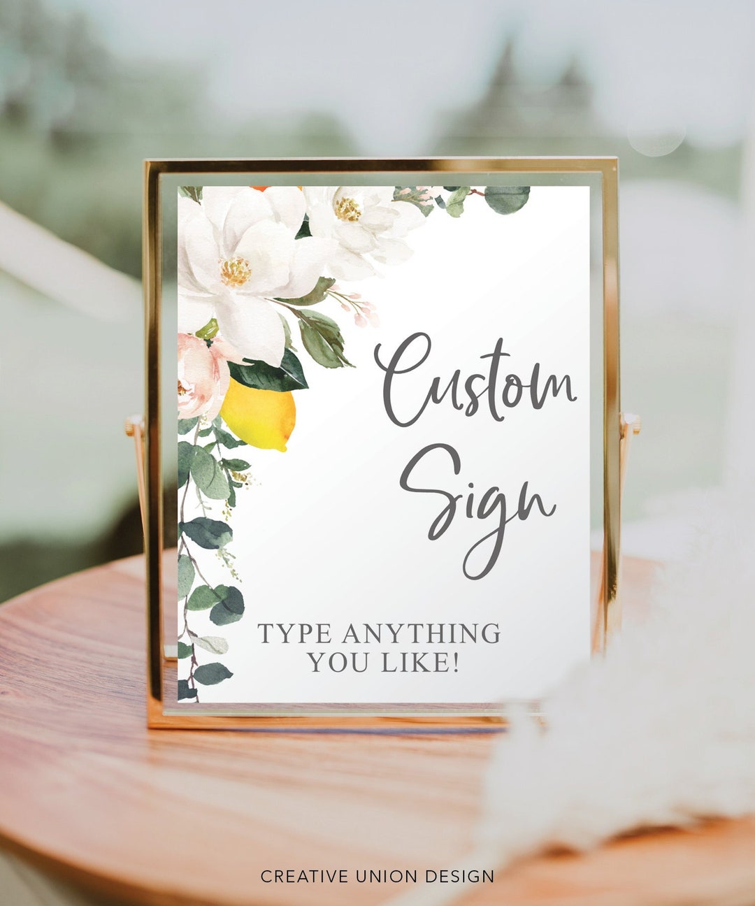 Editable Custom Sign Template, Custom Bridal Shower Sign, Favors ...