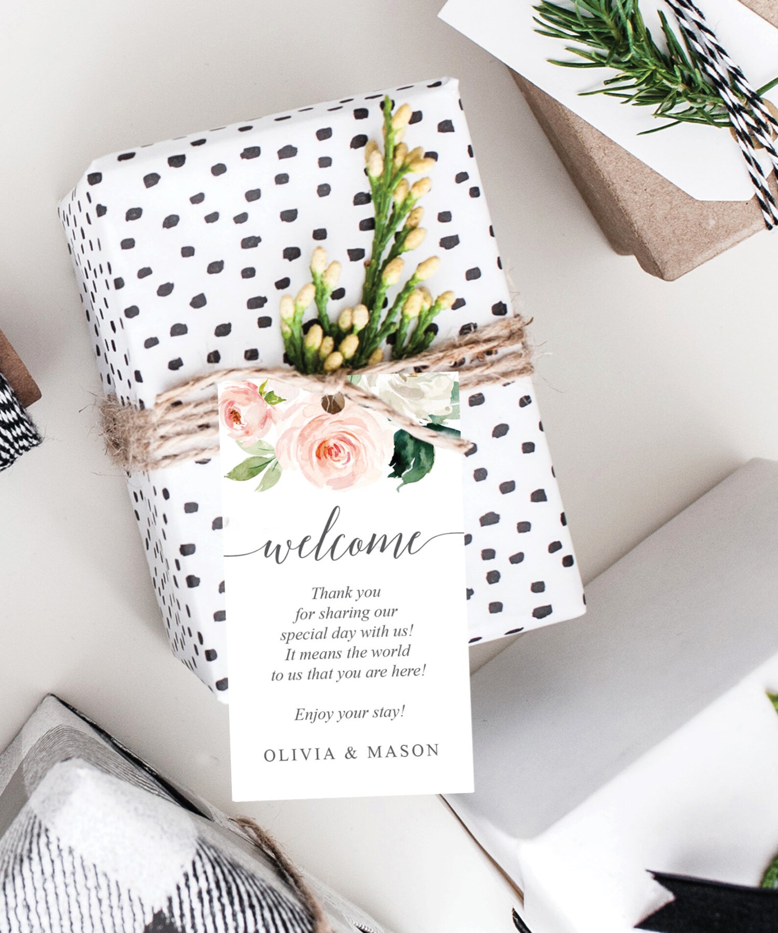 Welcome Tags Editable Tags Printable Favor Tags Wedding | Etsy