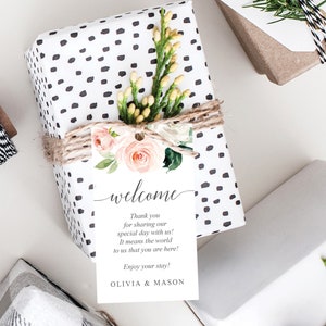 Welcome Tags - Editable Tags - Printable Favor Tags - Wedding Welcome ...