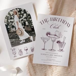Luxury Social Club Birthday Party Invitation Template, Luxury 21st ...