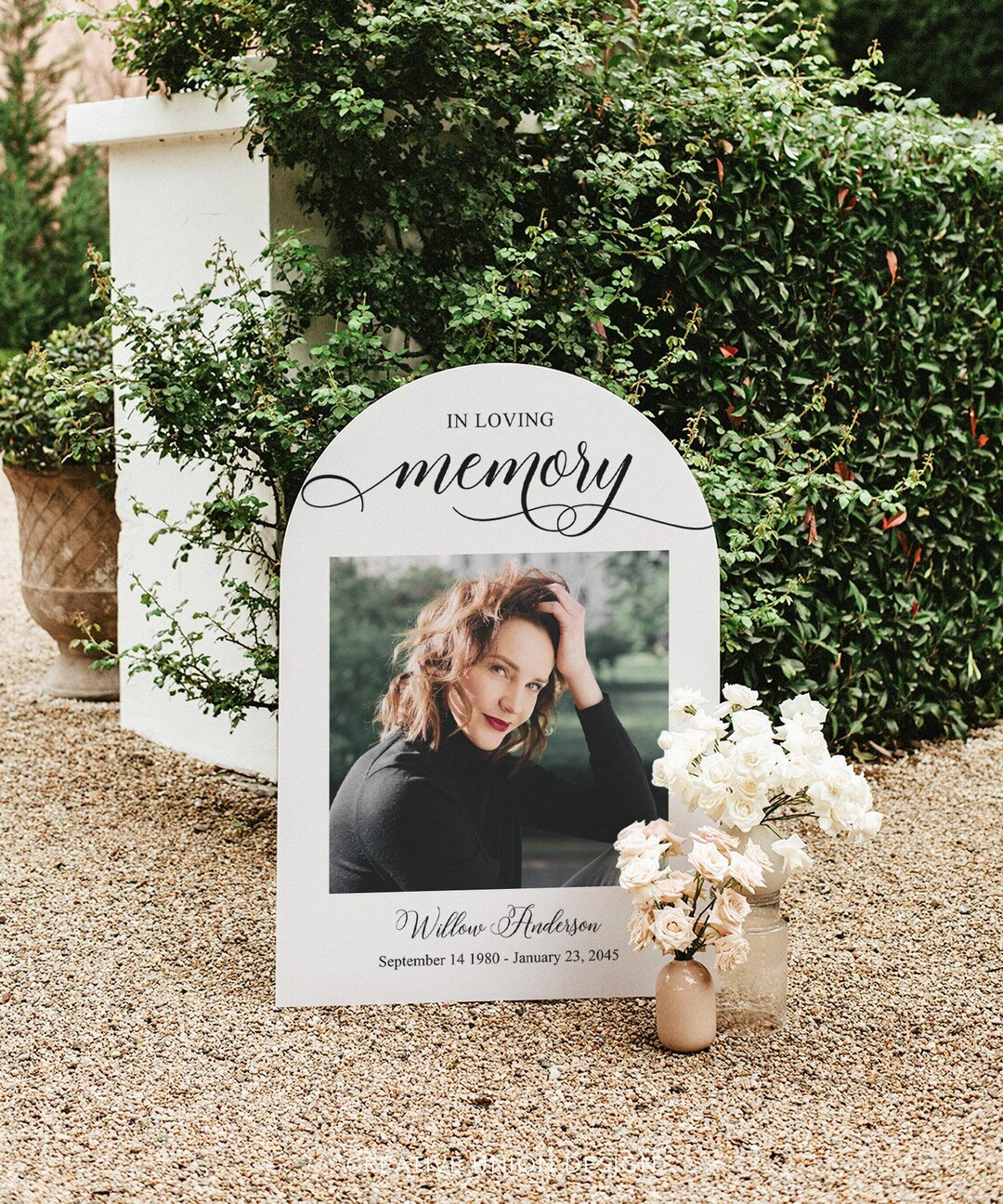 Funeral Memorial Sign Template, Welcome Funeral Sign, Celebration of ...