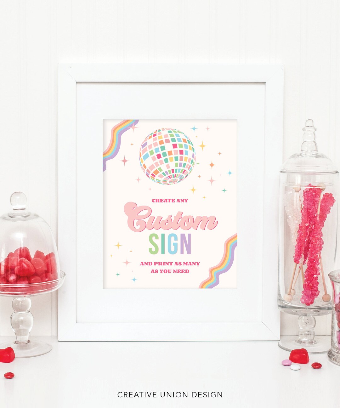 Boogie Down Custom Sign Template, Editable Bachelorette Party Sign ...