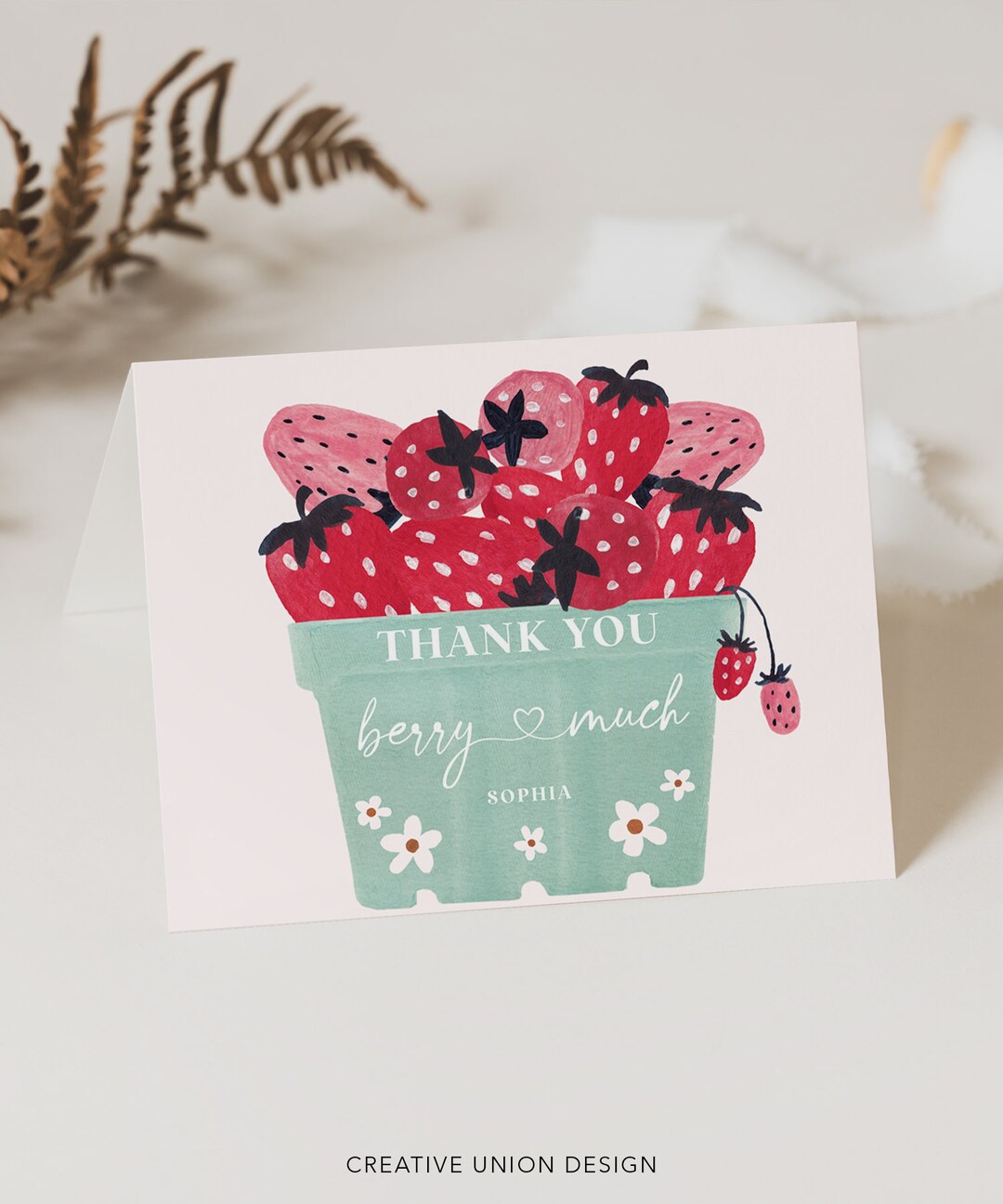 Thank You Berry Much, Thank You Cards, Berry Sweet Thank You Card ...